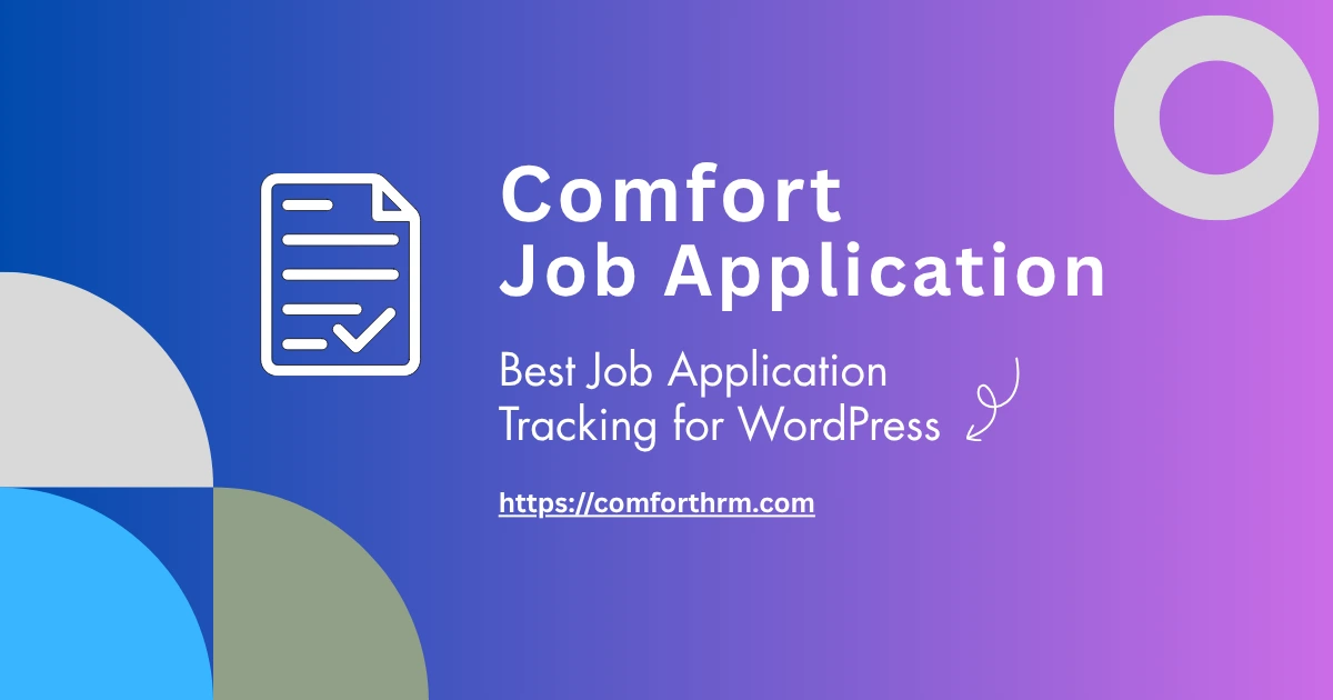 Comfort Job Application – WordPress Job Application Form & Management ...